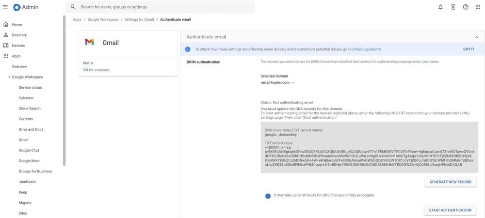 Implement email authentication protocols