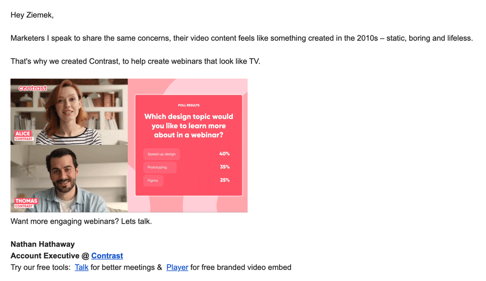 Send cold emails with WARM goals