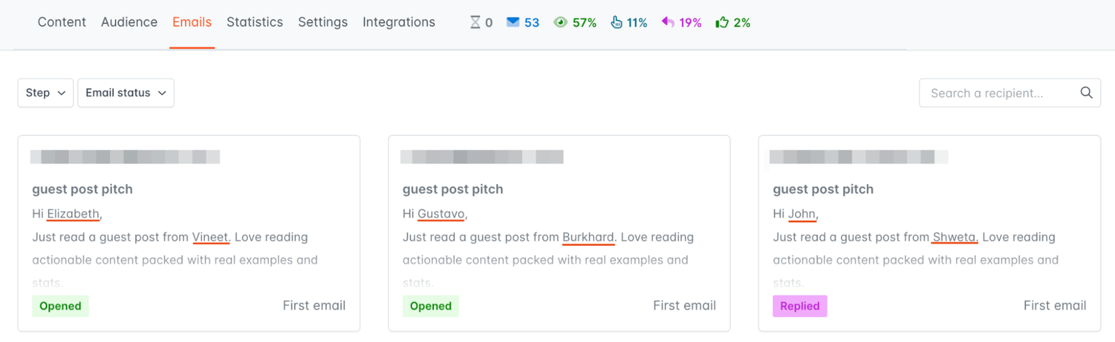 Personalize your emails