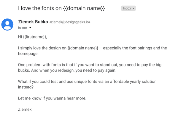 Personalize your emails